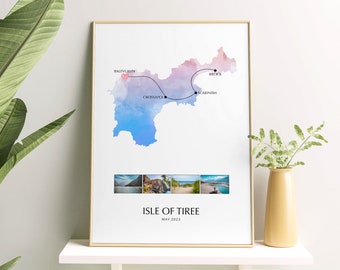 Tiree Surfing Poster Let the Sea Set You Free Vintage - Etsy