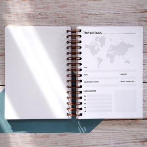 Travel Journal Personalised Travel Diary Notebook Bucket List Travel ...