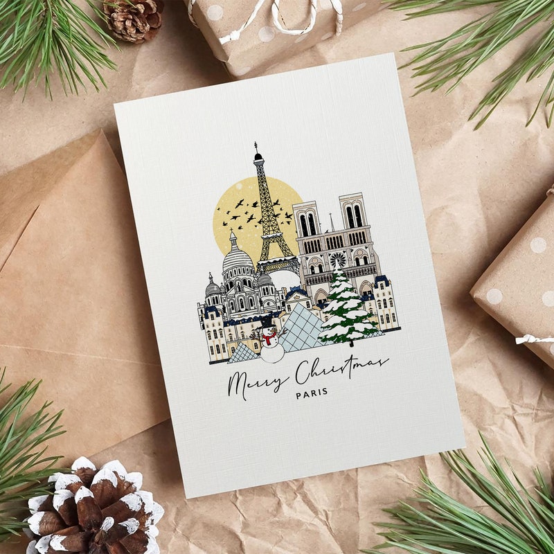 French Christmas Card - Etsy
