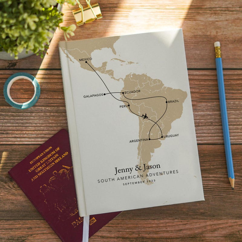 City in South America on a Map - Etsy UK