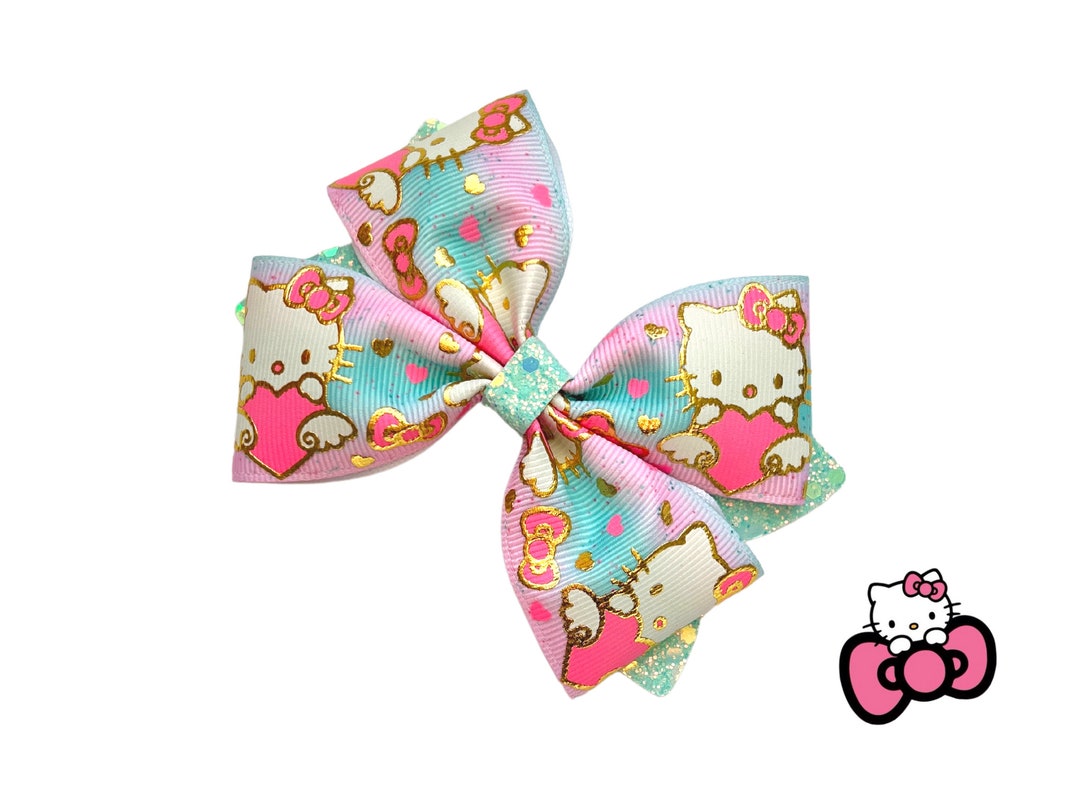 Hello Kitty Hair Bow - Etsy