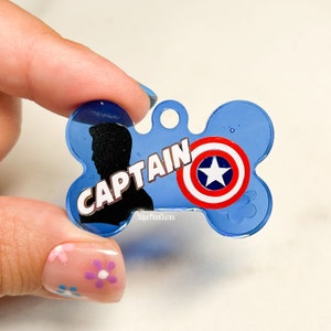 Super Hero Inspired Pet Tag - Etsy