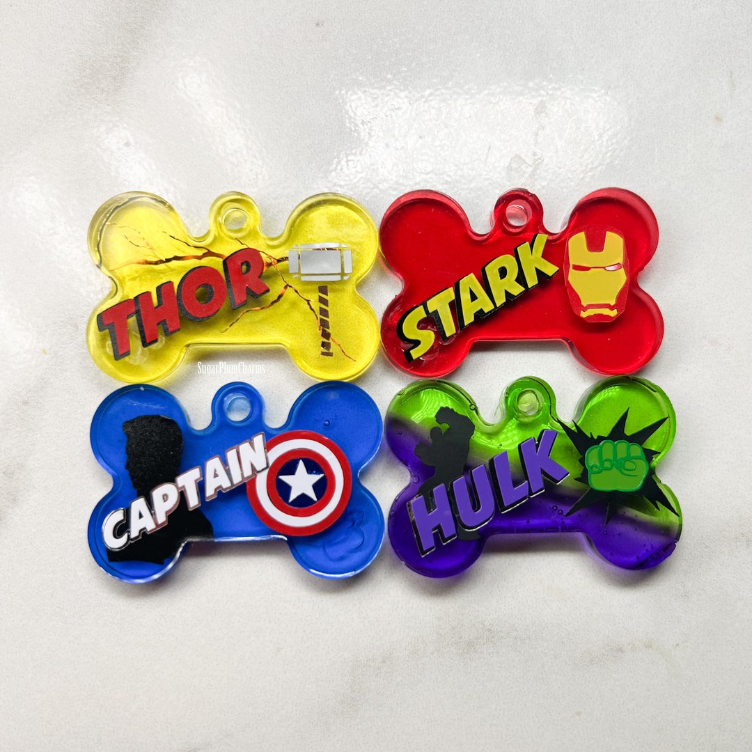 Super Hero Inspired Pet Tag - Etsy