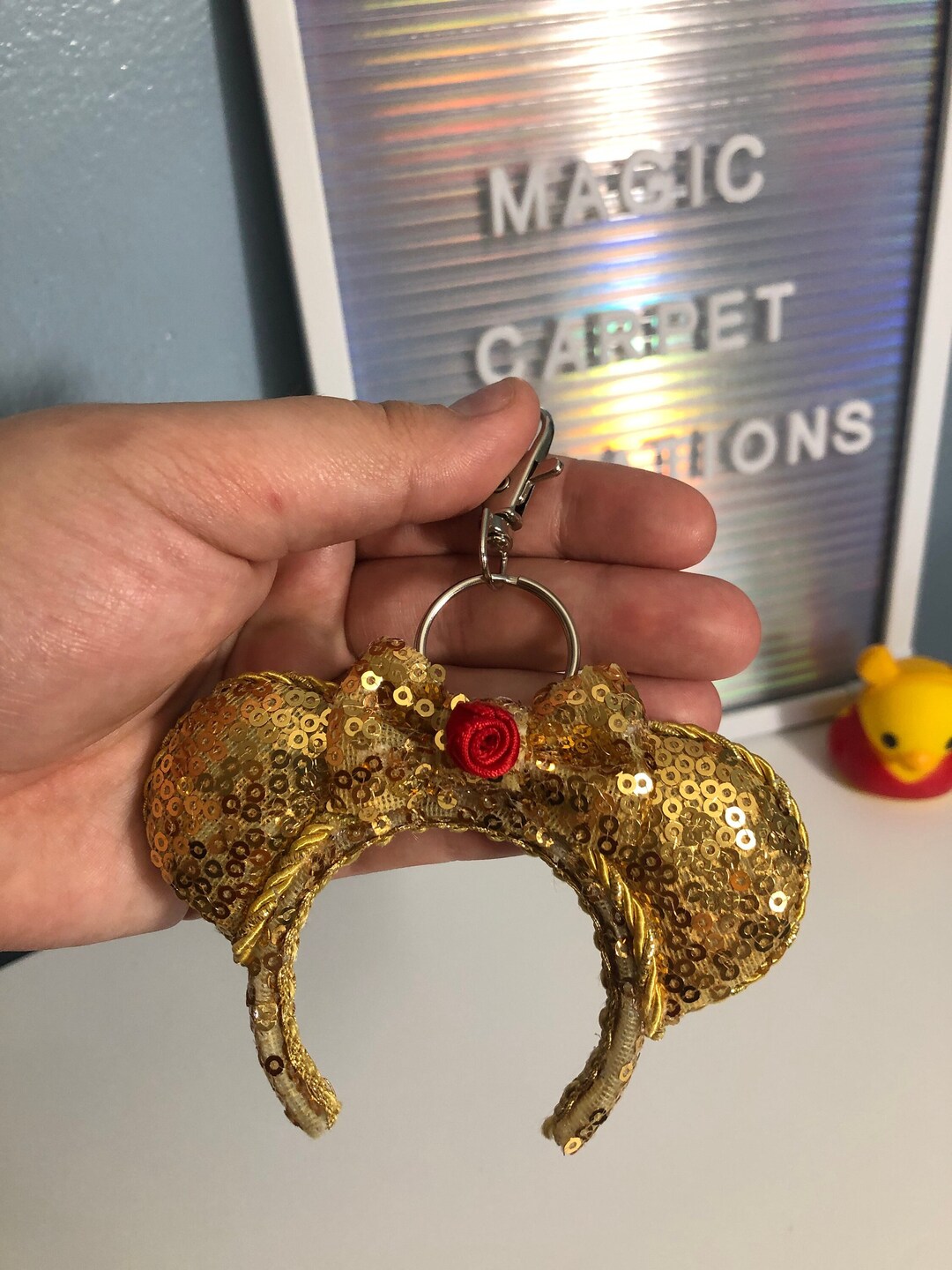 Belle Inspired Keychain/bag Chain - Etsy