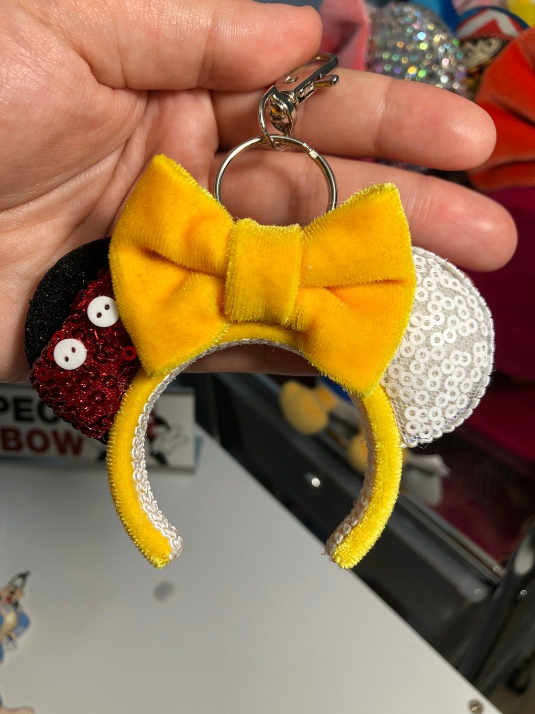 Mickey Mouse Inspired Keychain - Etsy
