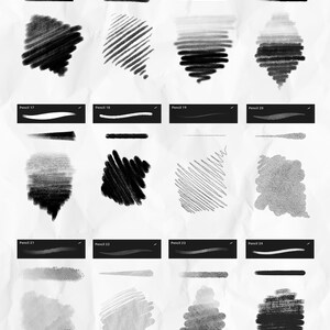 Procreate Brushes | Graphite Charcoal Realistic HB Pencil Bundle Pack ...
