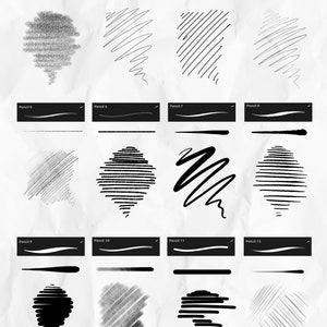 Procreate Brushes | Graphite Charcoal Realistic HB Pencil Bundle Pack ...