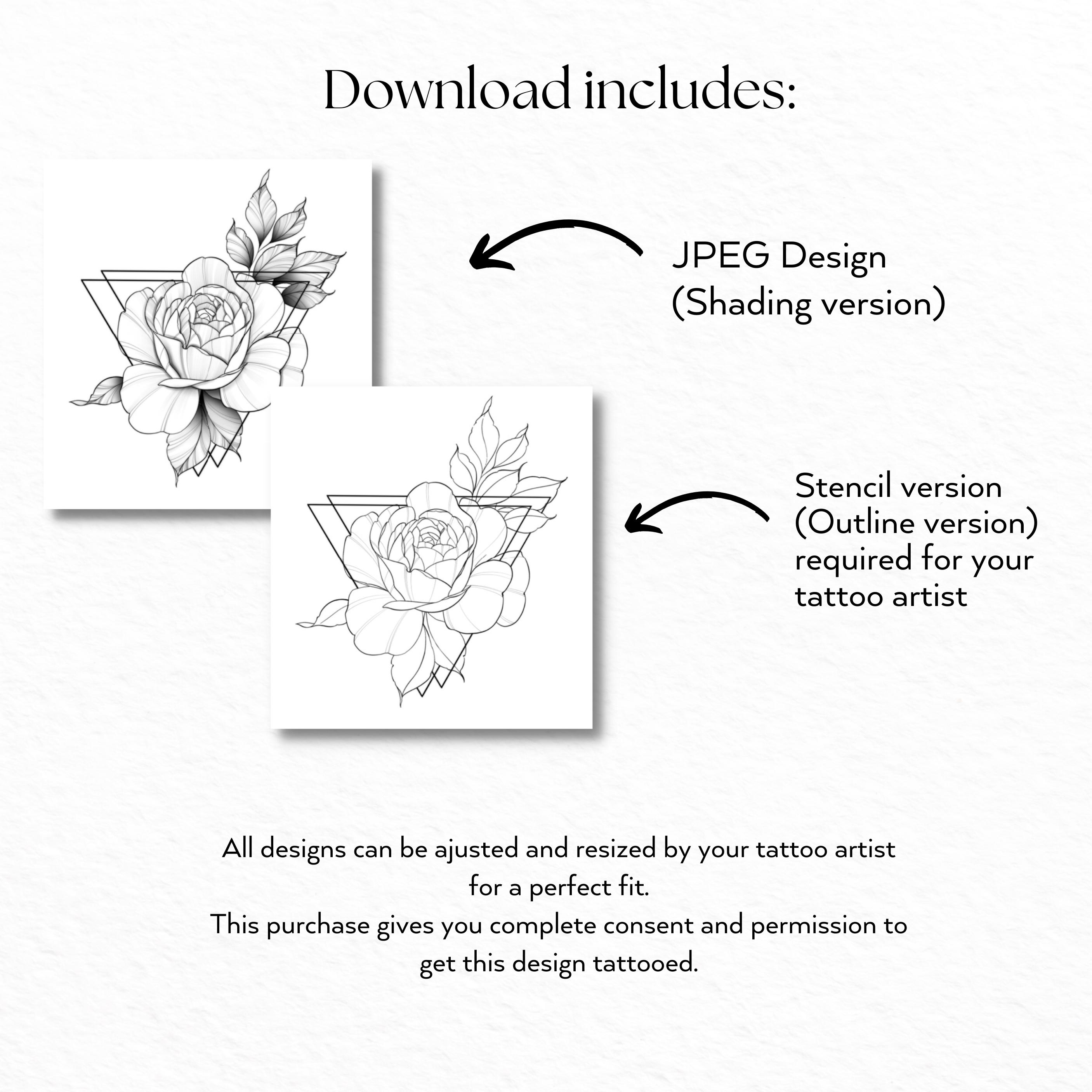 March Birth Flower Tattoo Design Women | March Daffodil Birth Flower ...