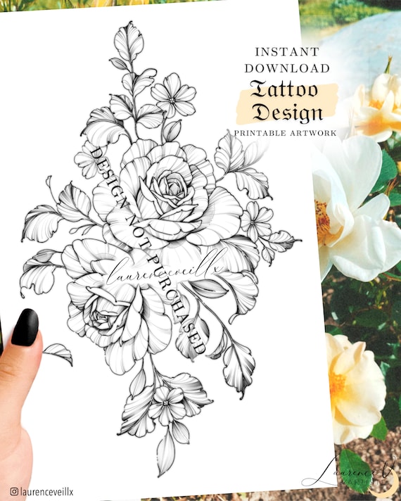 Printable Tattoo Design Instant Download Tattoo Design | Etsy