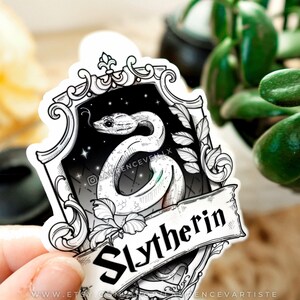 Holographic Sticker Slytherin House Emblem Hogwart School of Wizard ...