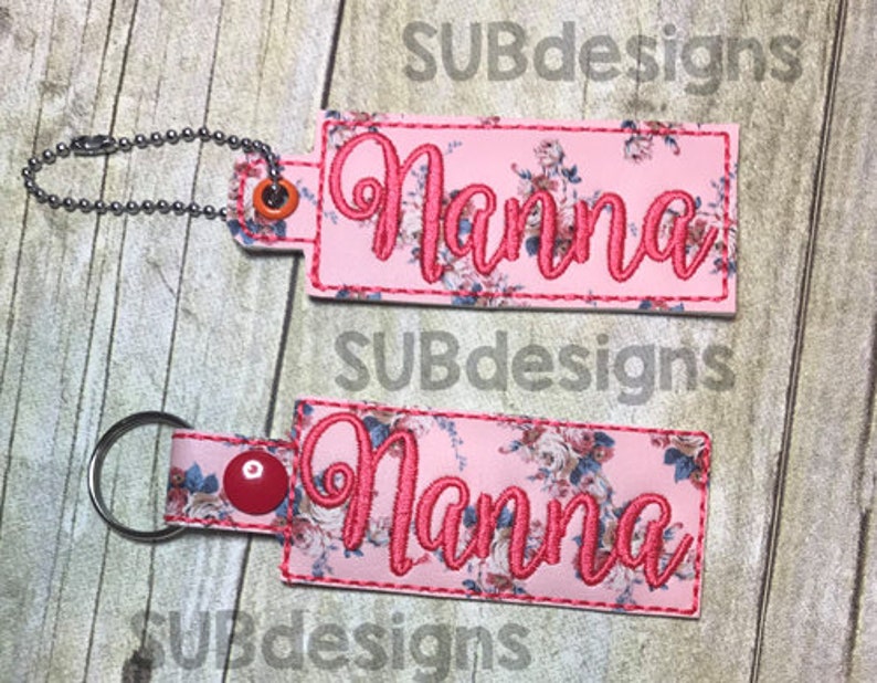 Nanna Snap Tab Design in the Hoop Embroidery Embroider - Etsy