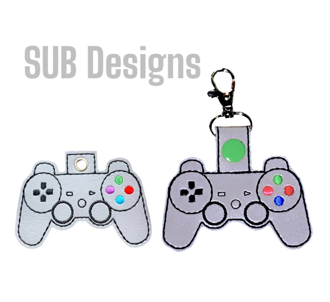 Play Controller Snap Tab Design in the Hoop Embroidery Embroider Video ...