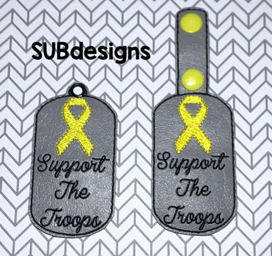 Support the Troops Snap Tab Design in the Hoop Embroidery Embroider ...