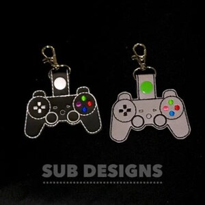Play Controller Snap Tab Design in the Hoop Embroidery Embroider Video ...
