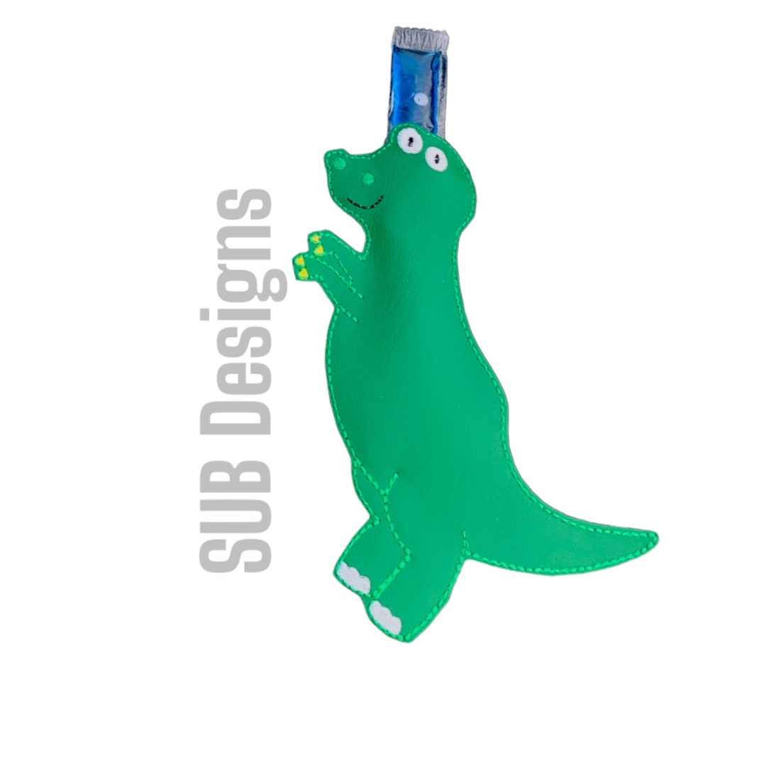 Trex Dinosaur Freeze Pop Holder Popsicle in the Hoop Embroidery Design ...
