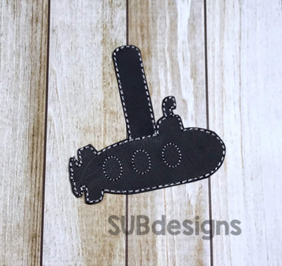 Submarine Snap Tab Design in the Hoop Embroidery Embroider - Etsy