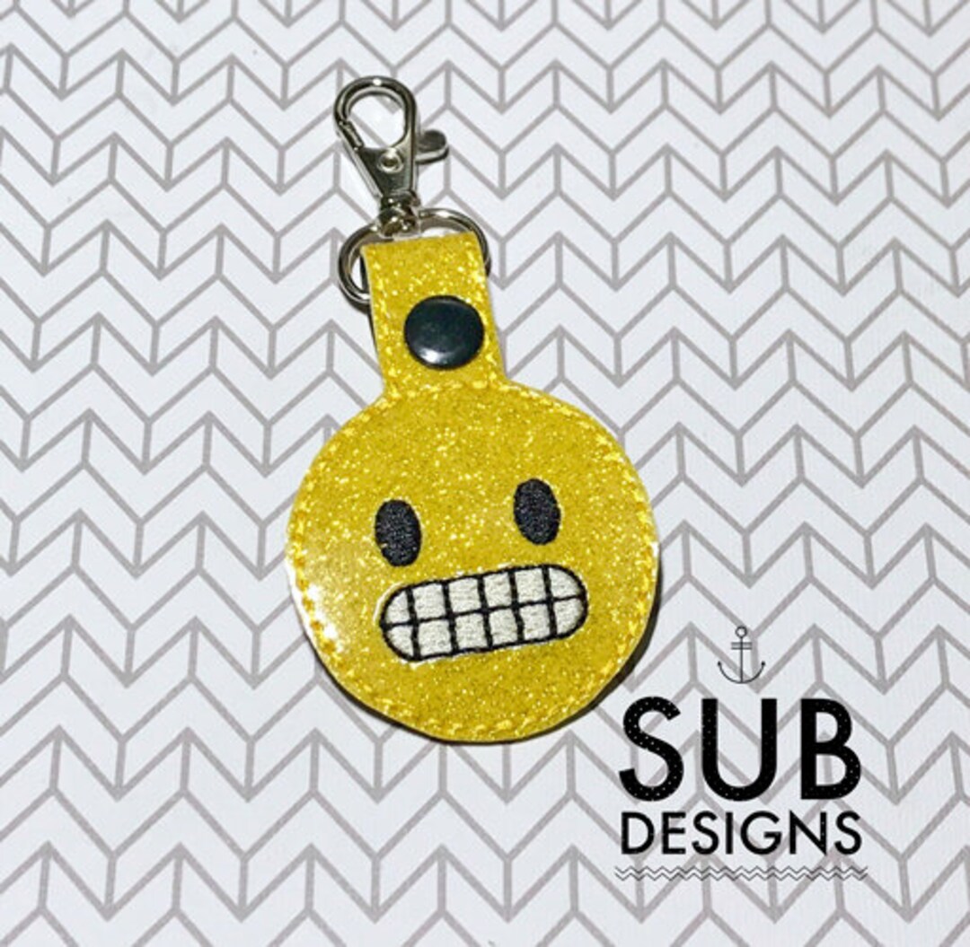 Emoji Grimace Eek Embarrassed Awkward Nervous Yikes Snap Tab Design in ...