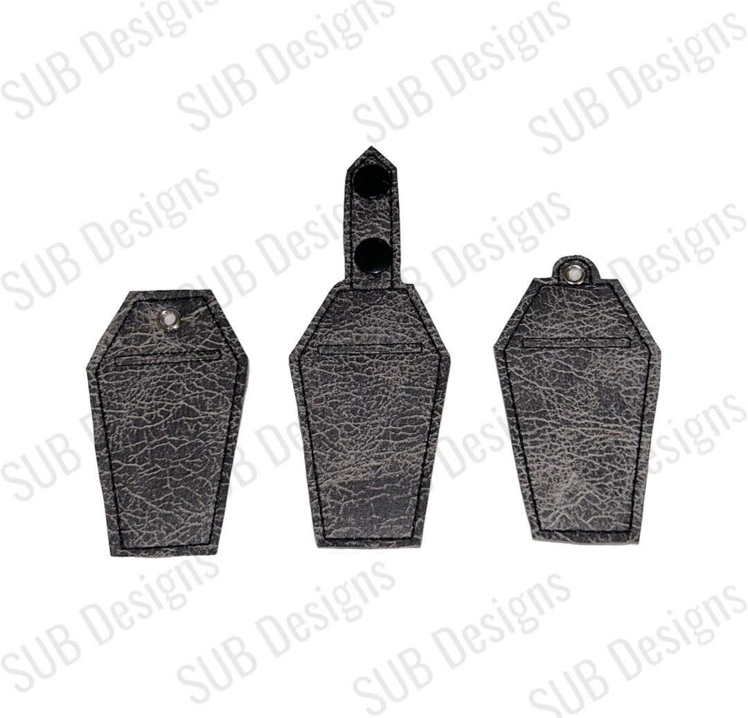 Coffin Shaped Lip Balm Holder in the Hoop Embroidery Design Embroider ...