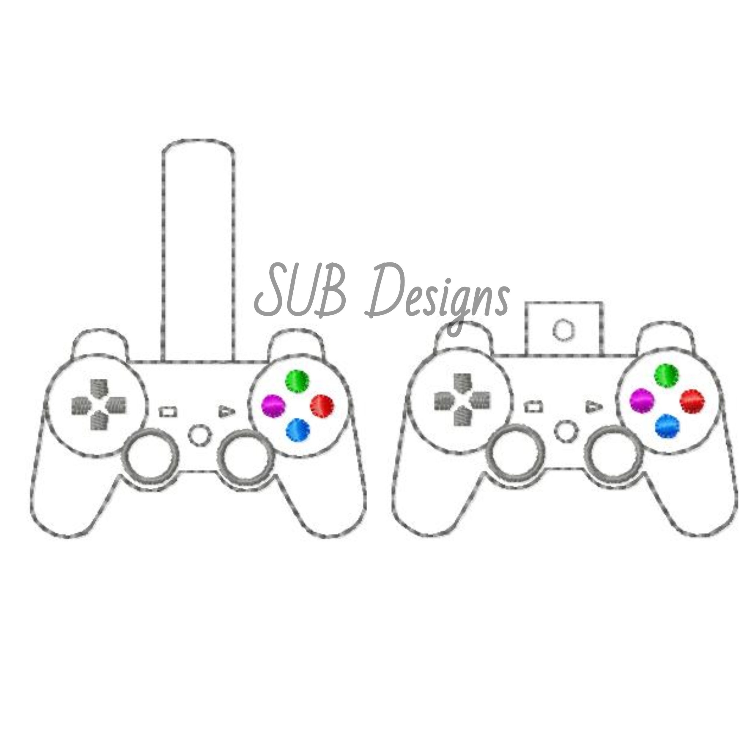 Play Controller Snap Tab Design in the Hoop Embroidery - Etsy