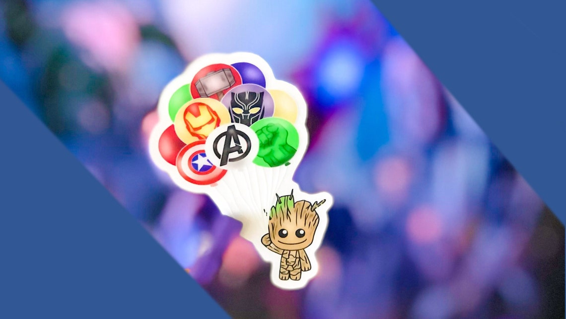 Avengers Assemble Sticker | Marvel's Groot, Iron Man, Captain America ...