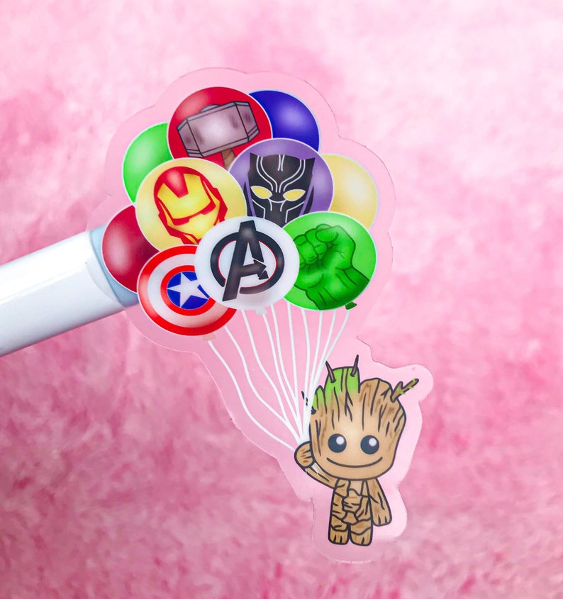 Avengers Assemble Sticker | Marvel's Groot, Iron Man, Captain America ...