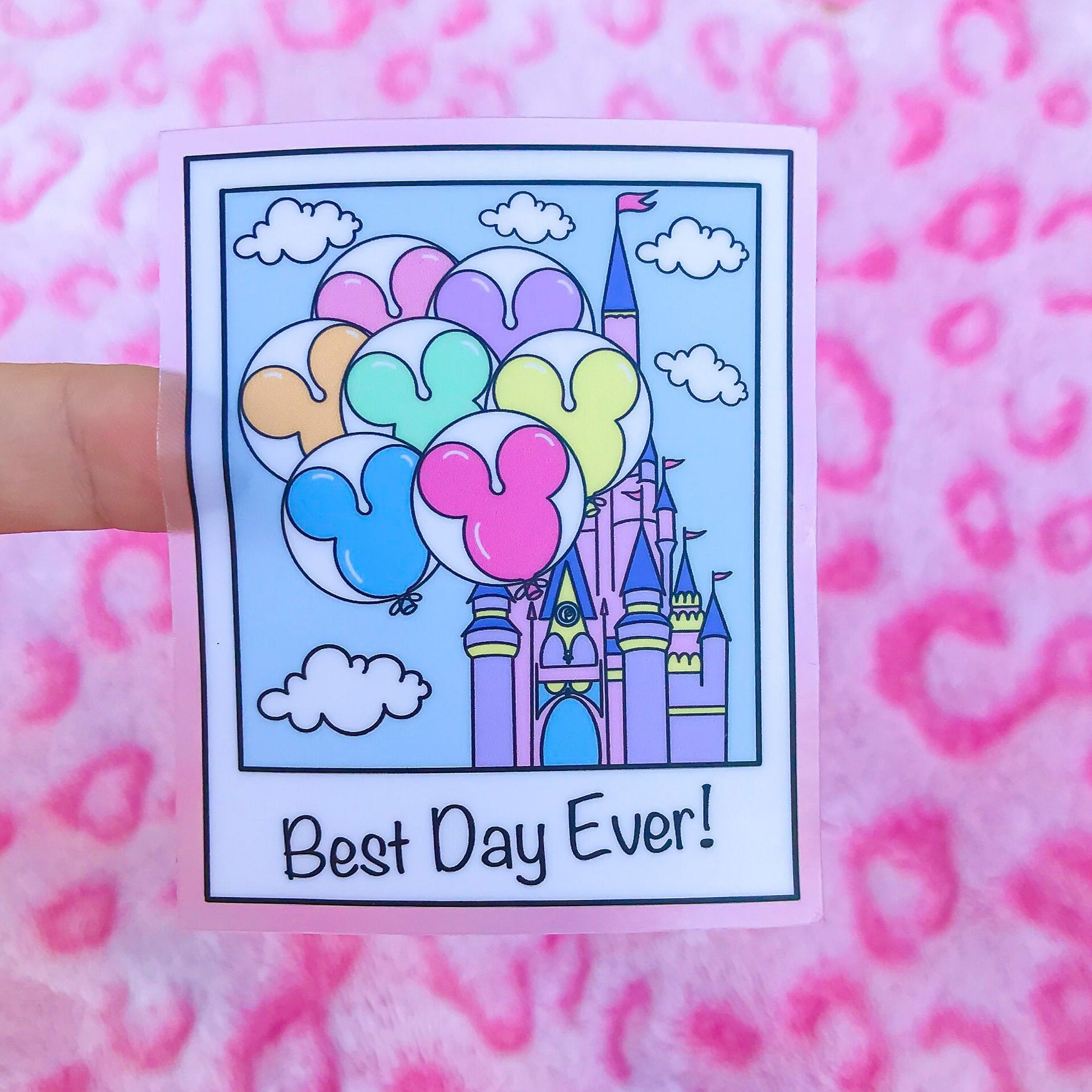 Disney Castle Sticker | Best Day Ever Sticker | Clear Sticker ...