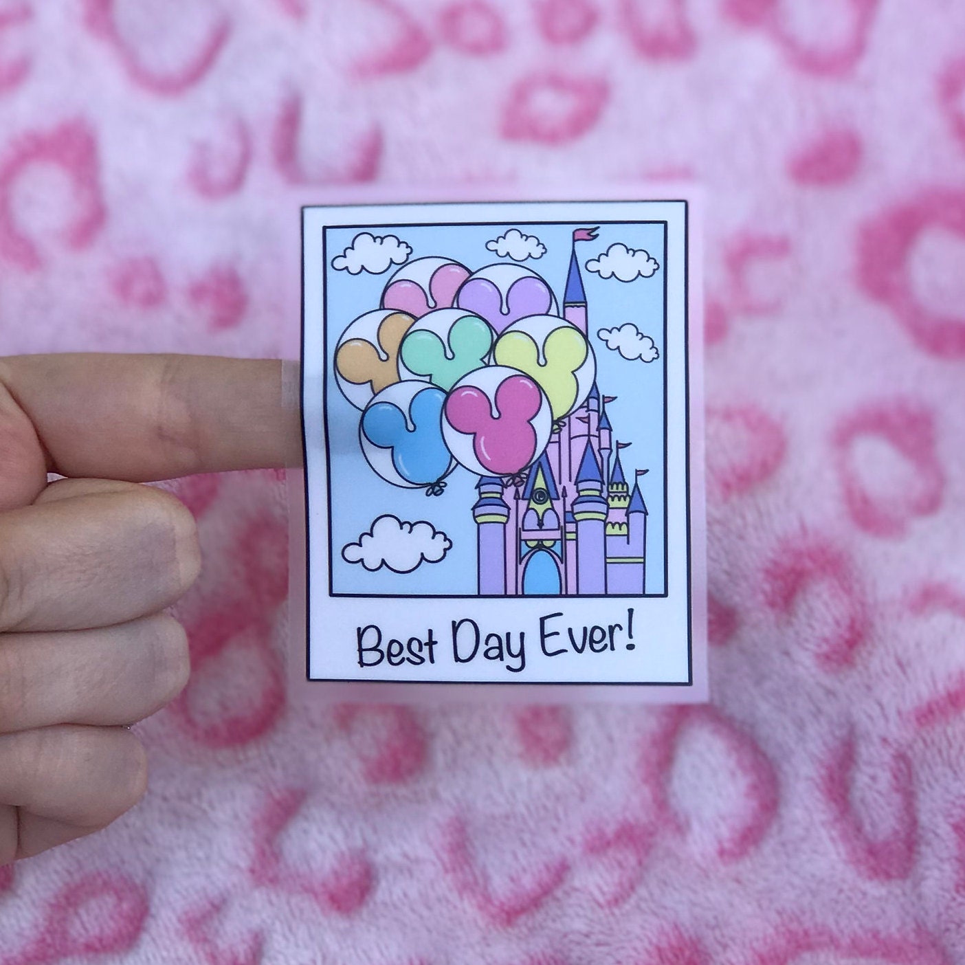 Disney Castle Sticker | Best Day Ever Sticker | Clear Sticker ...