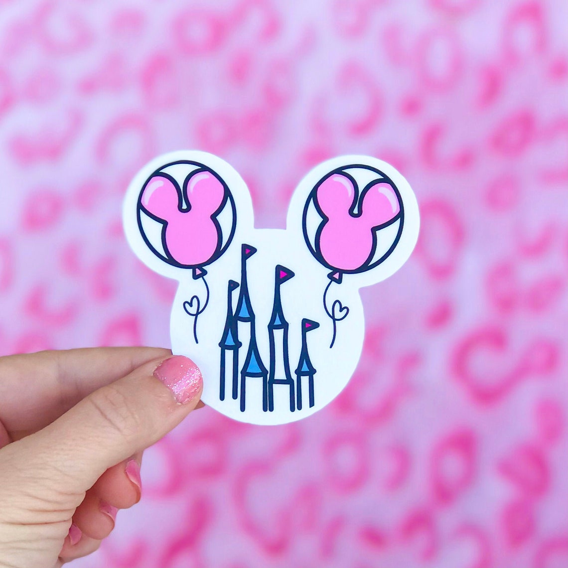 Disney Sticker Disney Castle Sticker Mickey Waterproof - Etsy