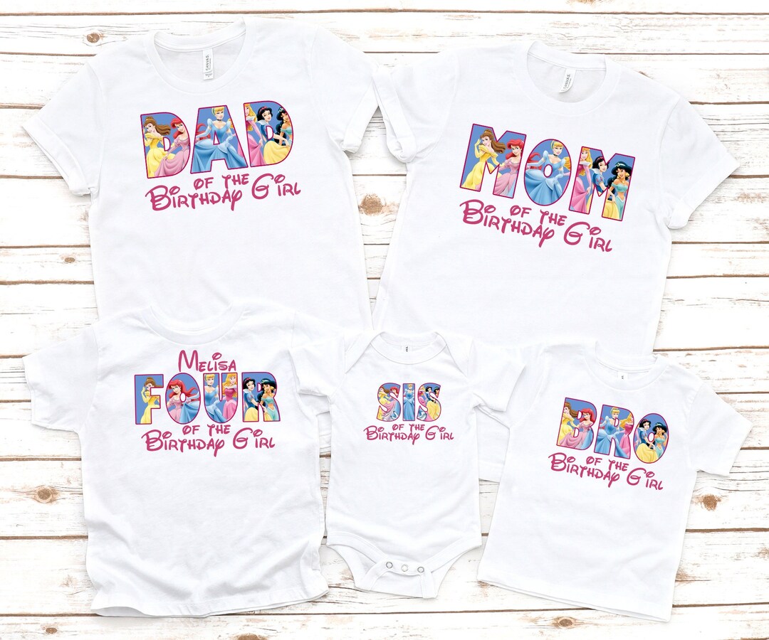 Princess Birthday Shirt , Princess Birthday Shirts, , Frozen Personalized Tee, Princess Family ...