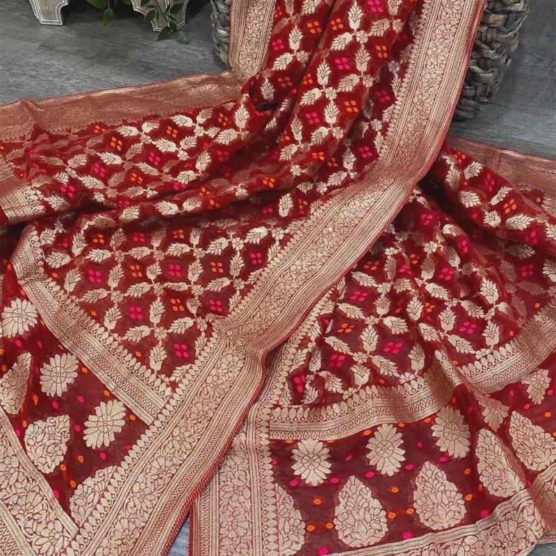 Banarsi Bridal Dupatta - Etsy