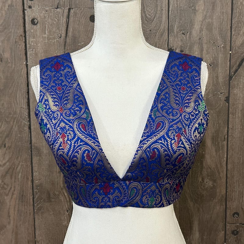 Royal Blue Indian Saree - Etsy