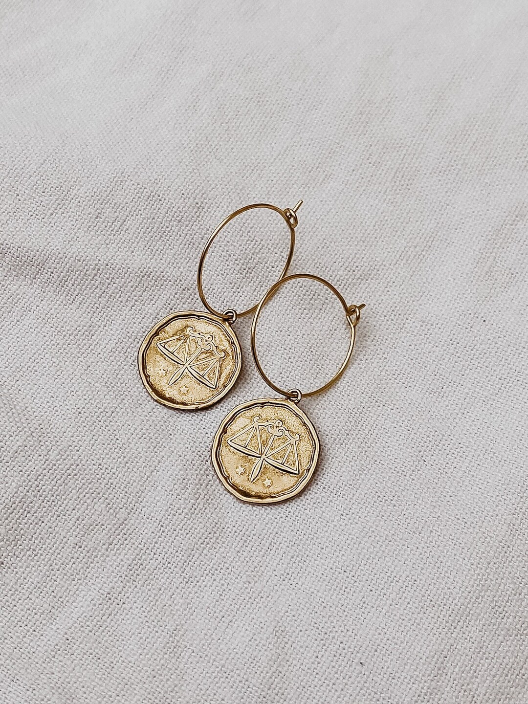 Libra Star Sign Earrings I Individual Zodiac Present I the Balance I ...