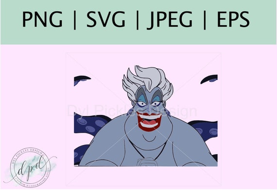 Little Mermaid Ursula With NO Background Png and Svg Files - Etsy