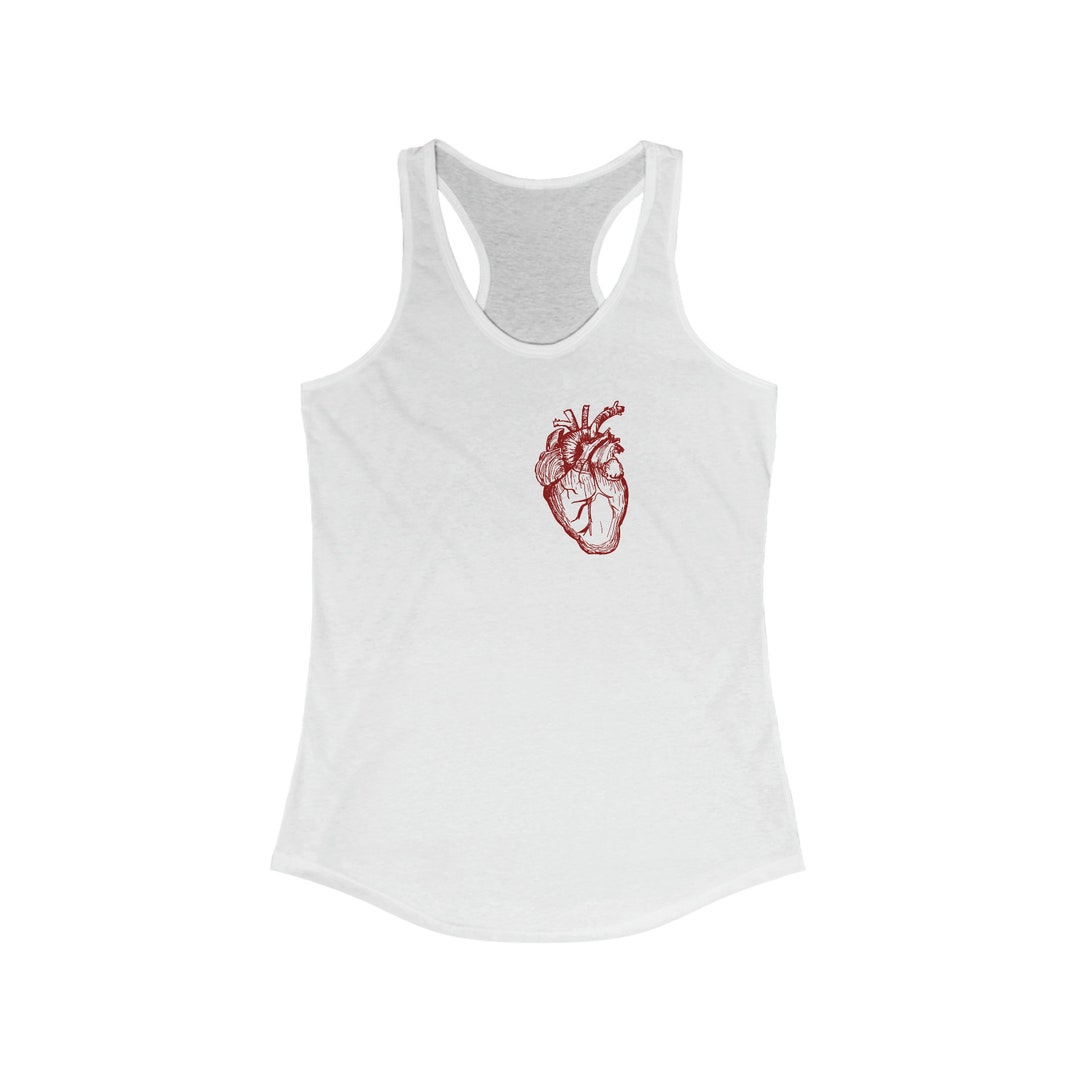 Anatomically Correct Heart Tank, Women's Ideal Racerback Tank ...