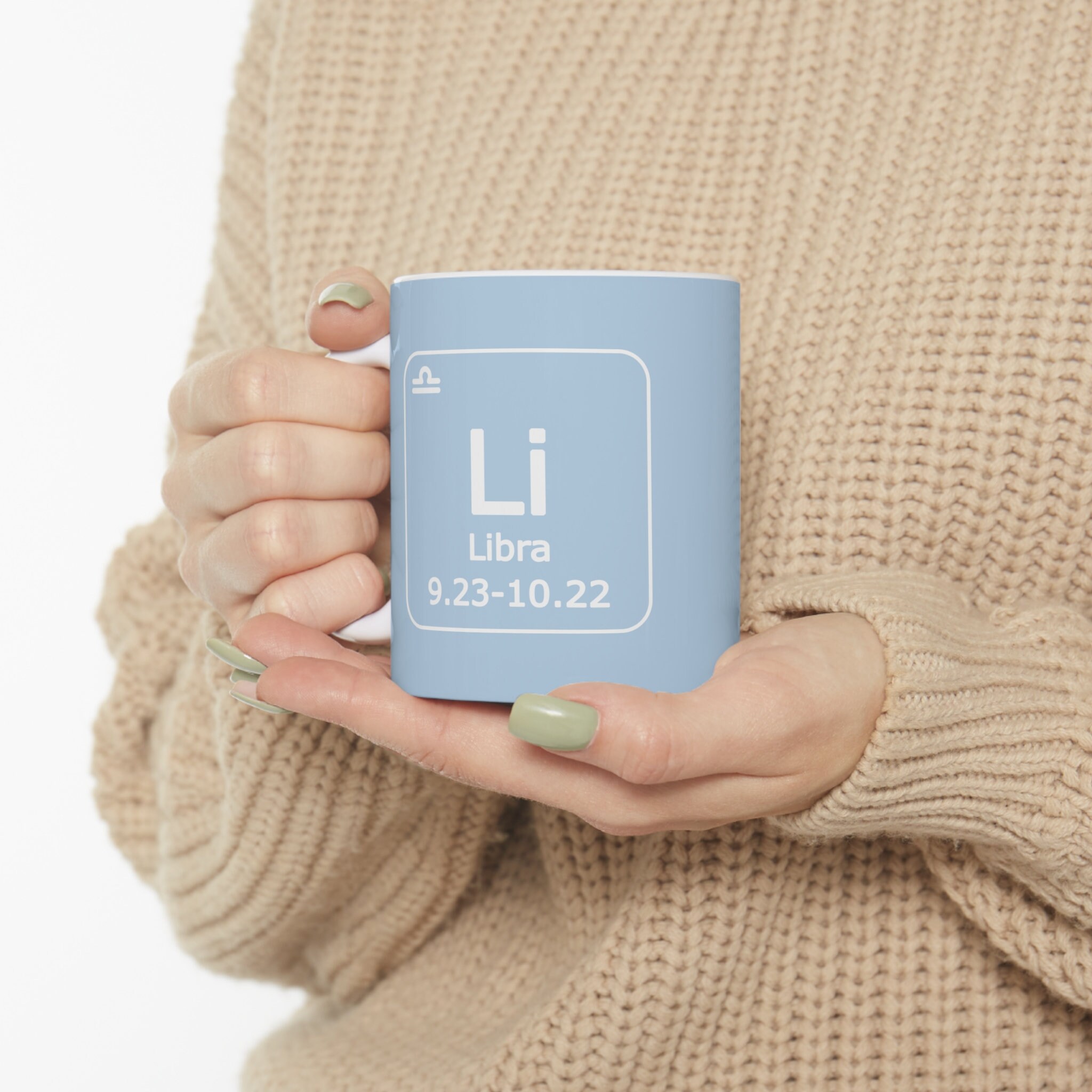 Libra Zodiac Periodic Table of the Elements Mug Astrology - Etsy