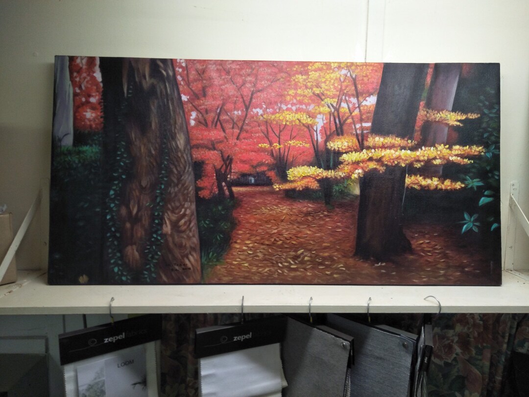 Pick-up Only Forest Painting by IK Teker - Etsy