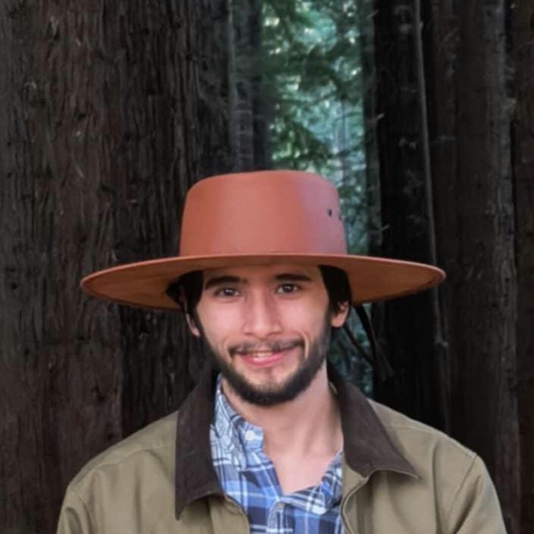 Swagman Leather Kangaroo Leather Wide Brim Hat - 4" (10cm) Brim ...