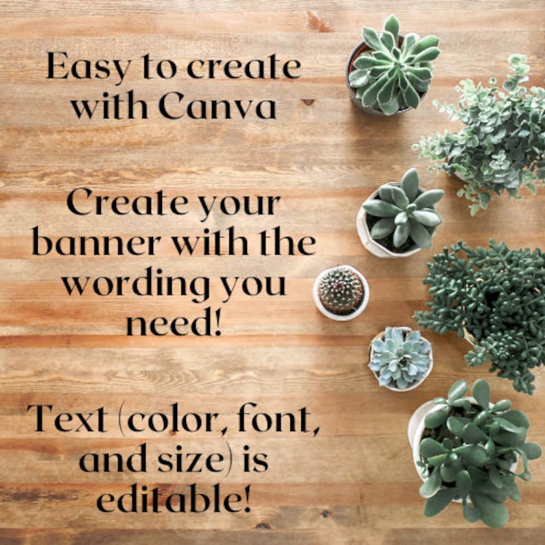 Editable Greenery Bunting, Printable Plant Banners, Eucalyptus DIY ...