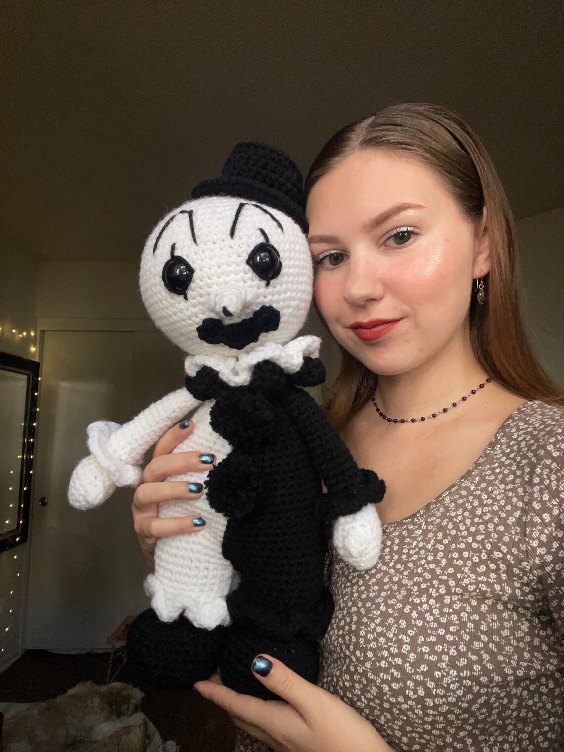 Art the Clown “terrifier” Crochet Doll - Made to Order Handmade Large ...