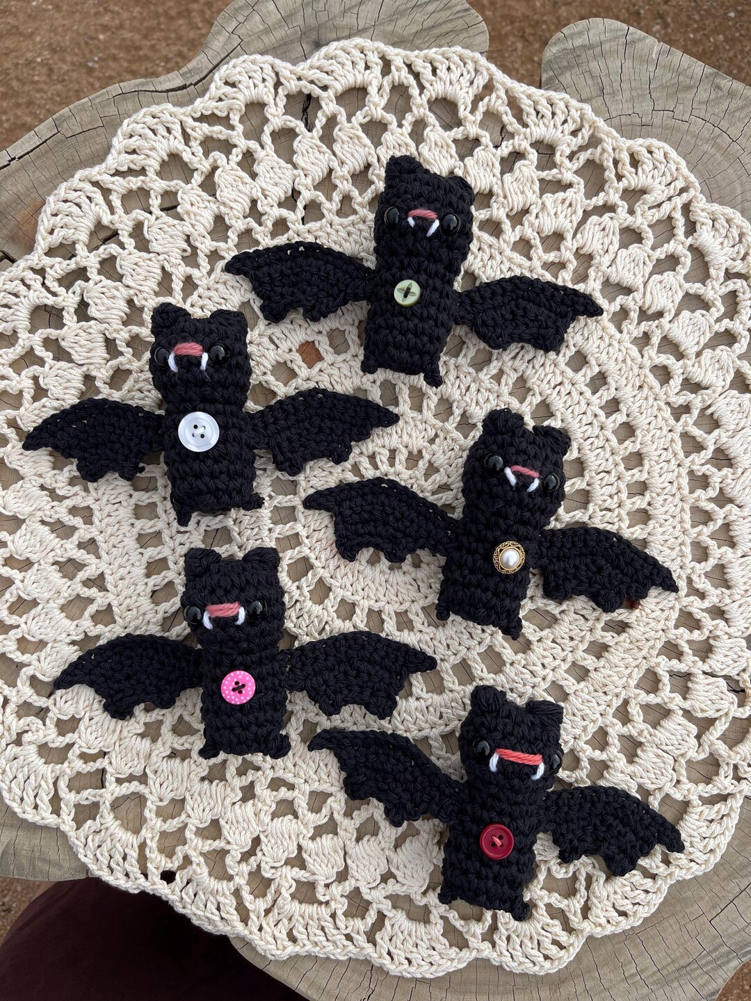 Baby Bat Keychain • Crochet Bat Amigurumi • Made to Order Cute 100% ...