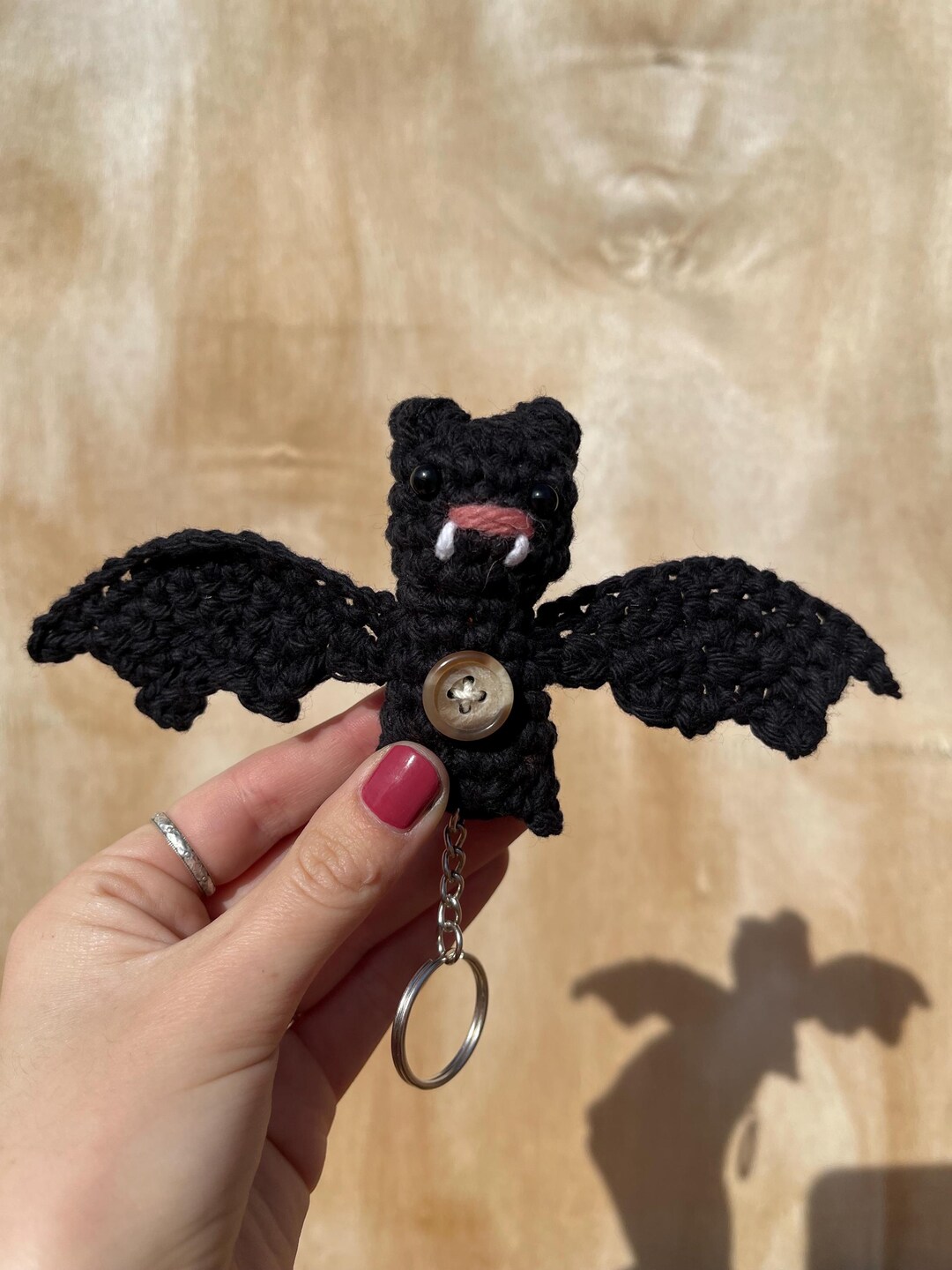 Crochet Bat Keychain • Bat Amigurumi • Made to Order Cute 100% Cotton ...
