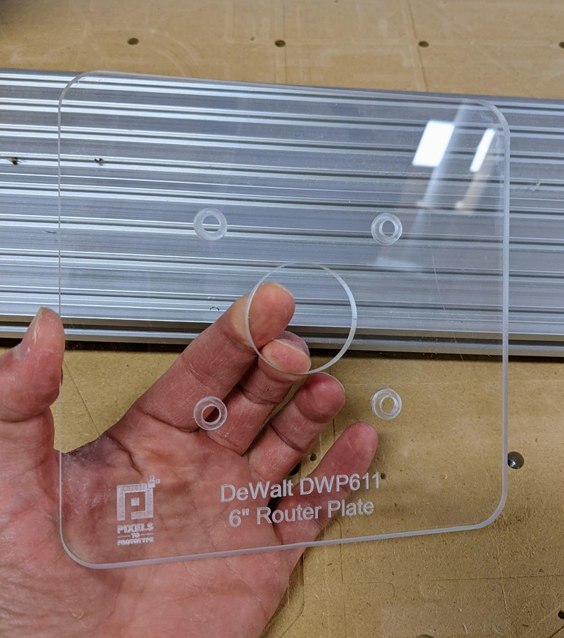 Acrylic Base for Dewalt DWP611 and 20v DCW600B Trim Router - Etsy