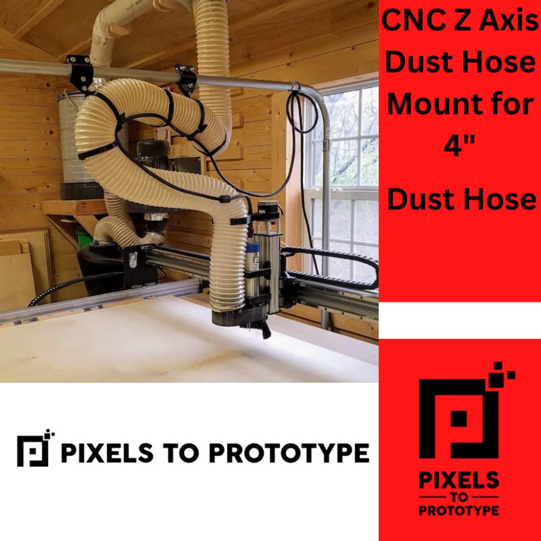 CNC Z Axis Dust Hose Mount for 4 Dust Hose NEMA23 Lead CNC - Etsy