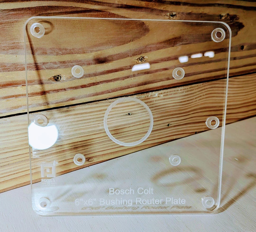 Acrylic Base for Bosch Colt Trim Router Large 6in X 6in - Pixels to ...