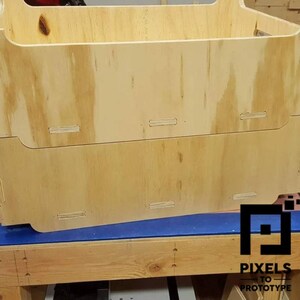 Stackable Crate - 3 Sizes - Design Files for CNC (.f3d, .step, .skp ...