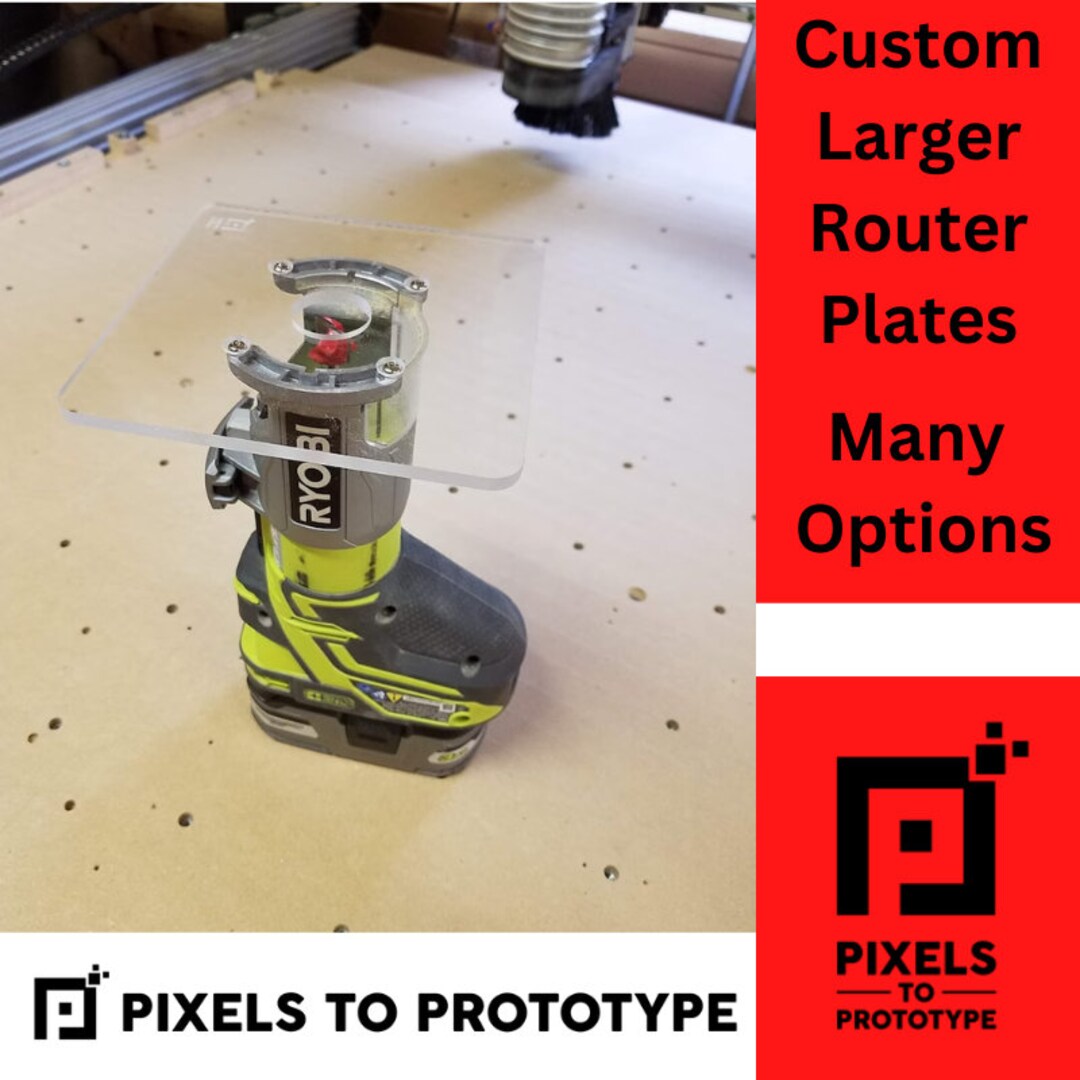 Custom Larger Router Plates Many Options 6in X 6in Pixels to Prototype ...