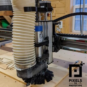 Dust Hose Support Package for EMT Conduit CNC 3/4, 1 EMT 4, 2.5, 1.25 ...