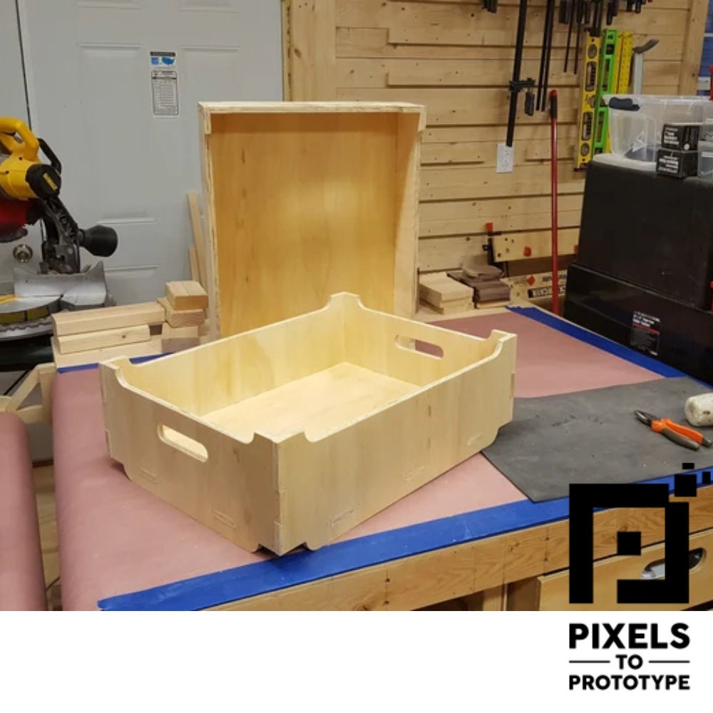 Stackable Crate 3 Sizes Design Files for CNC .f3d .step - Etsy