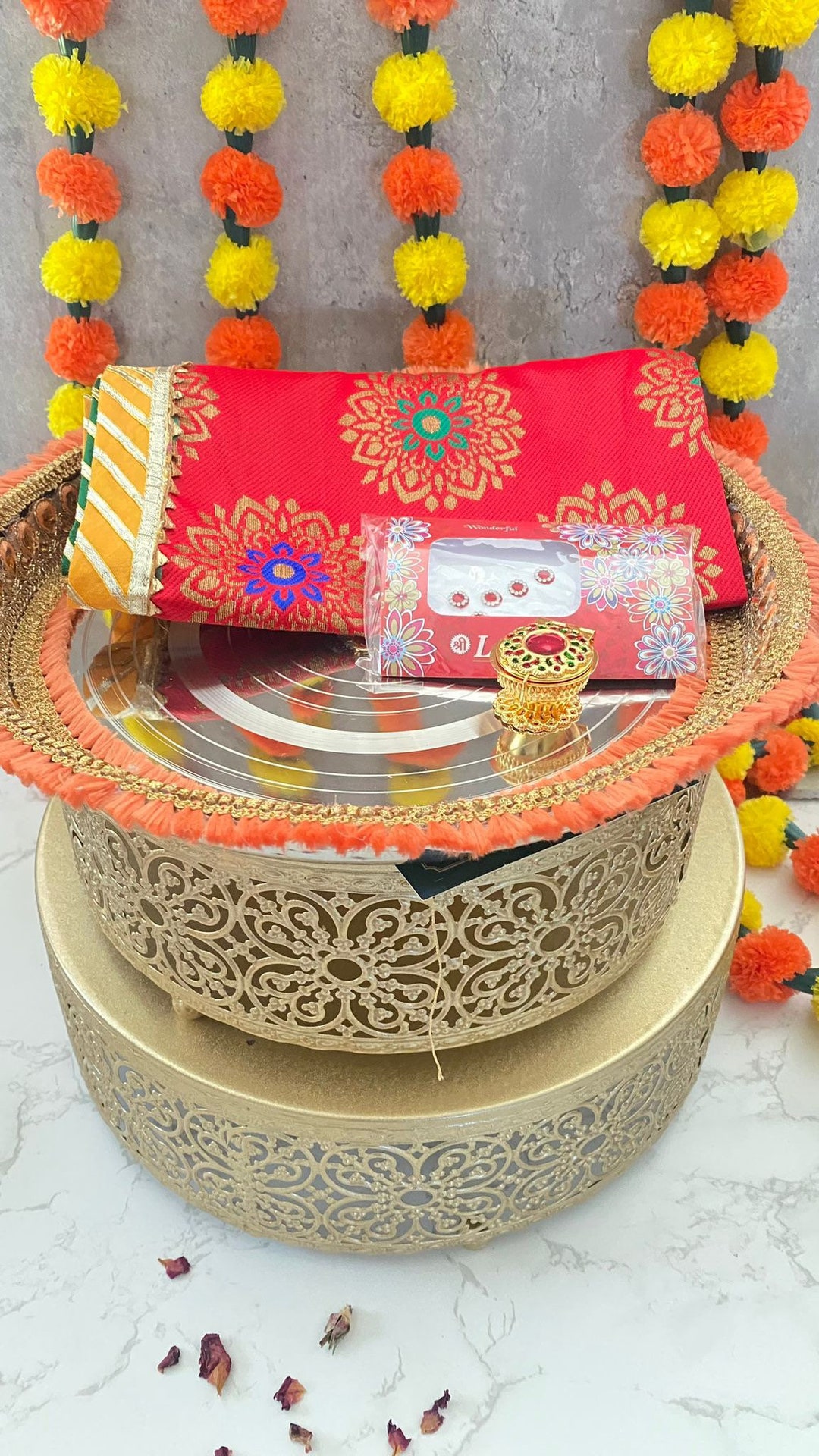 Handcrafted Decorative Pooja Thali// Shagun Thali - Etsy