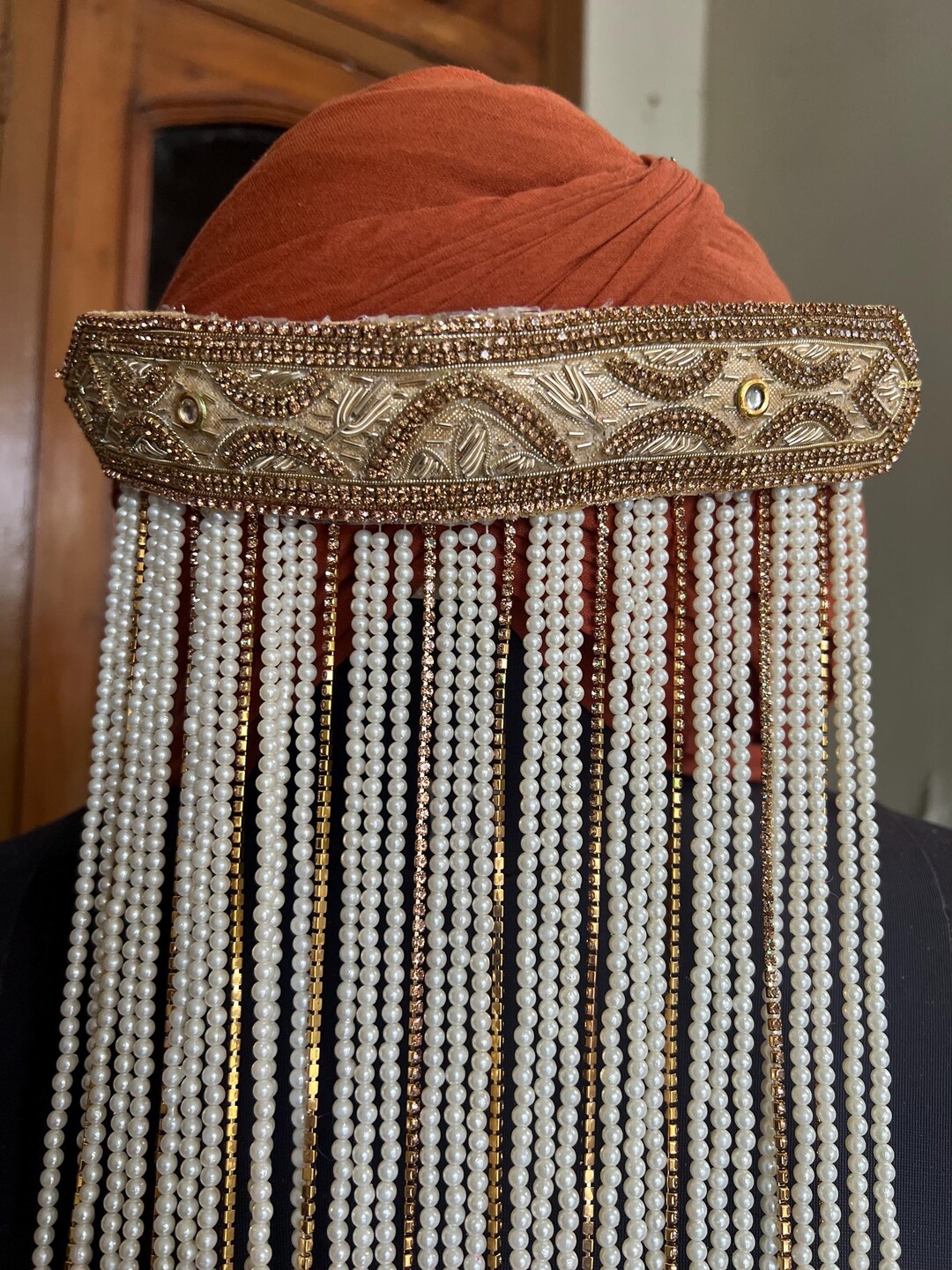 Sehra Mens Kalgi Indian Headpiece Turban Sehra Indian Groom Maharaja ...